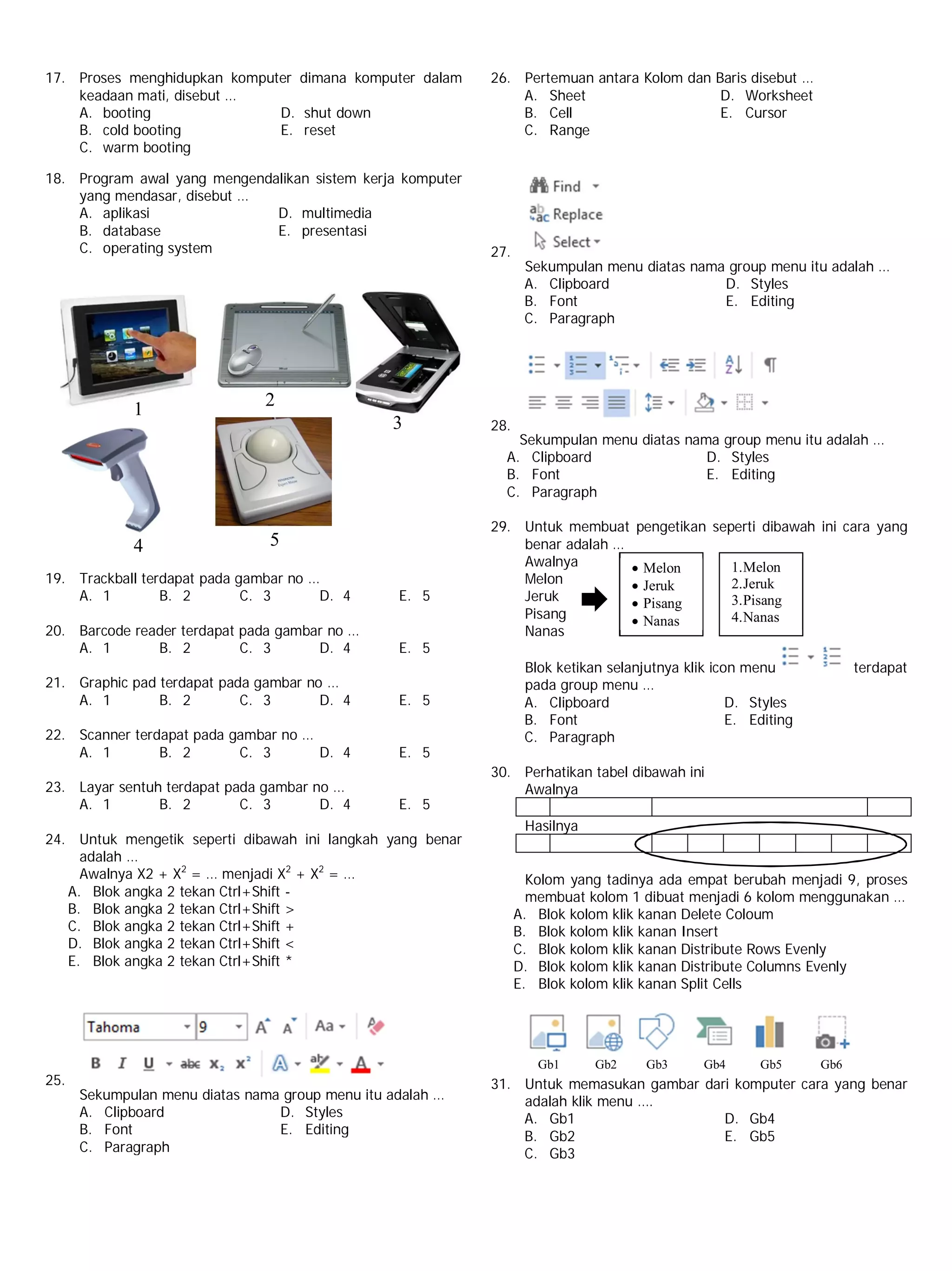 LATIHAN SOAL TIK KELAS X | PDF