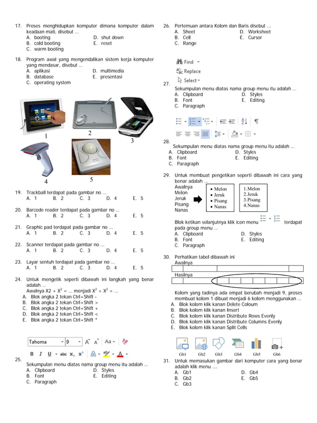 LATIHAN SOAL TIK KELAS X | PDF