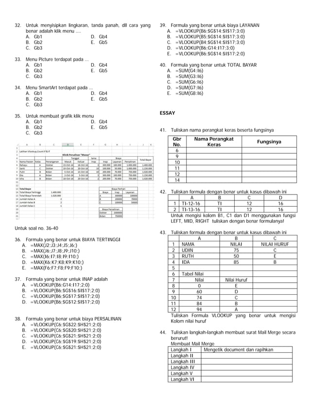 LATIHAN SOAL TIK KELAS X | PDF