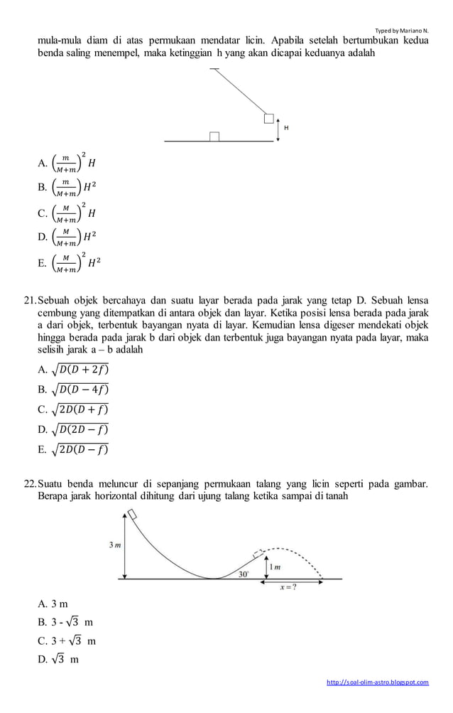 Soal osk astro 2012 s3 | PDF