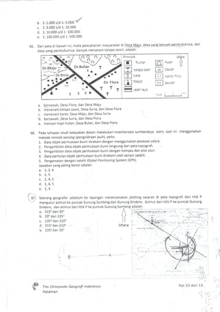 Soal osk geografi 2016 | PDF