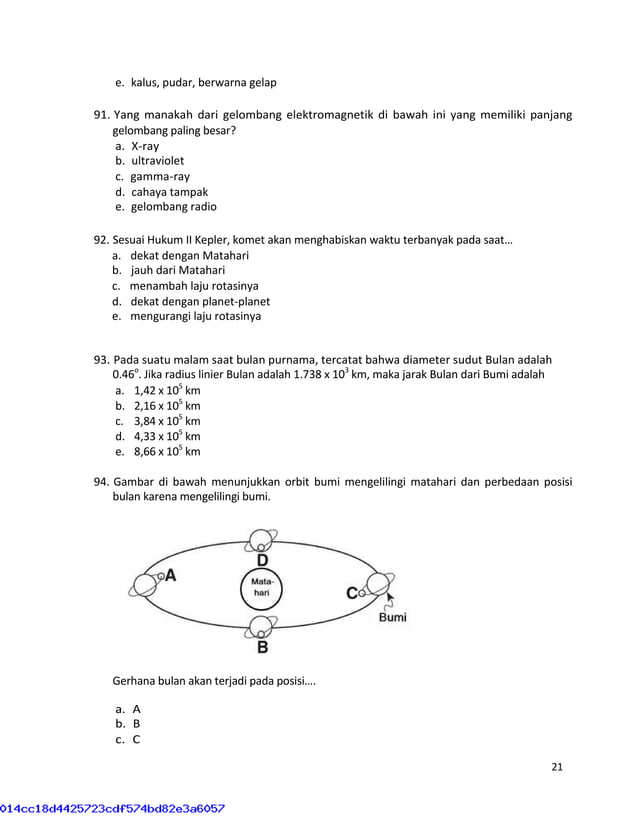 Soal OSK Kebumian (Geosains) 2015 | PDF