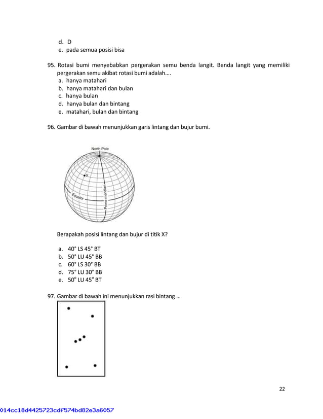 Soal OSK Kebumian (Geosains) 2015 | PDF