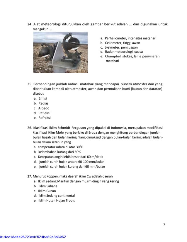 Soal OSK Kebumian (Geosains) 2015 | PDF