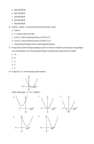 Soal osk matematika smp 2010 | PDF