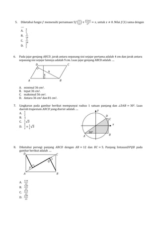 Soal osk matematika smp 2017 | PDF