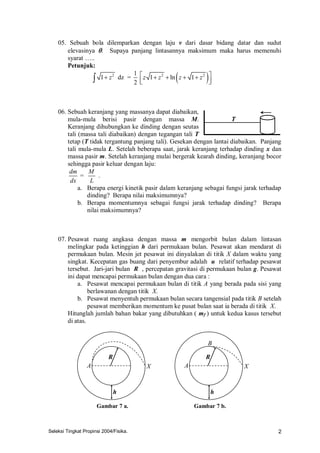 Soal osn fisika 2004 prop | PDF