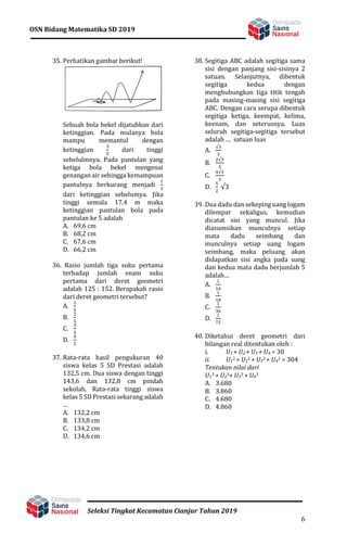 Soal osn matematika 2019 | PDF