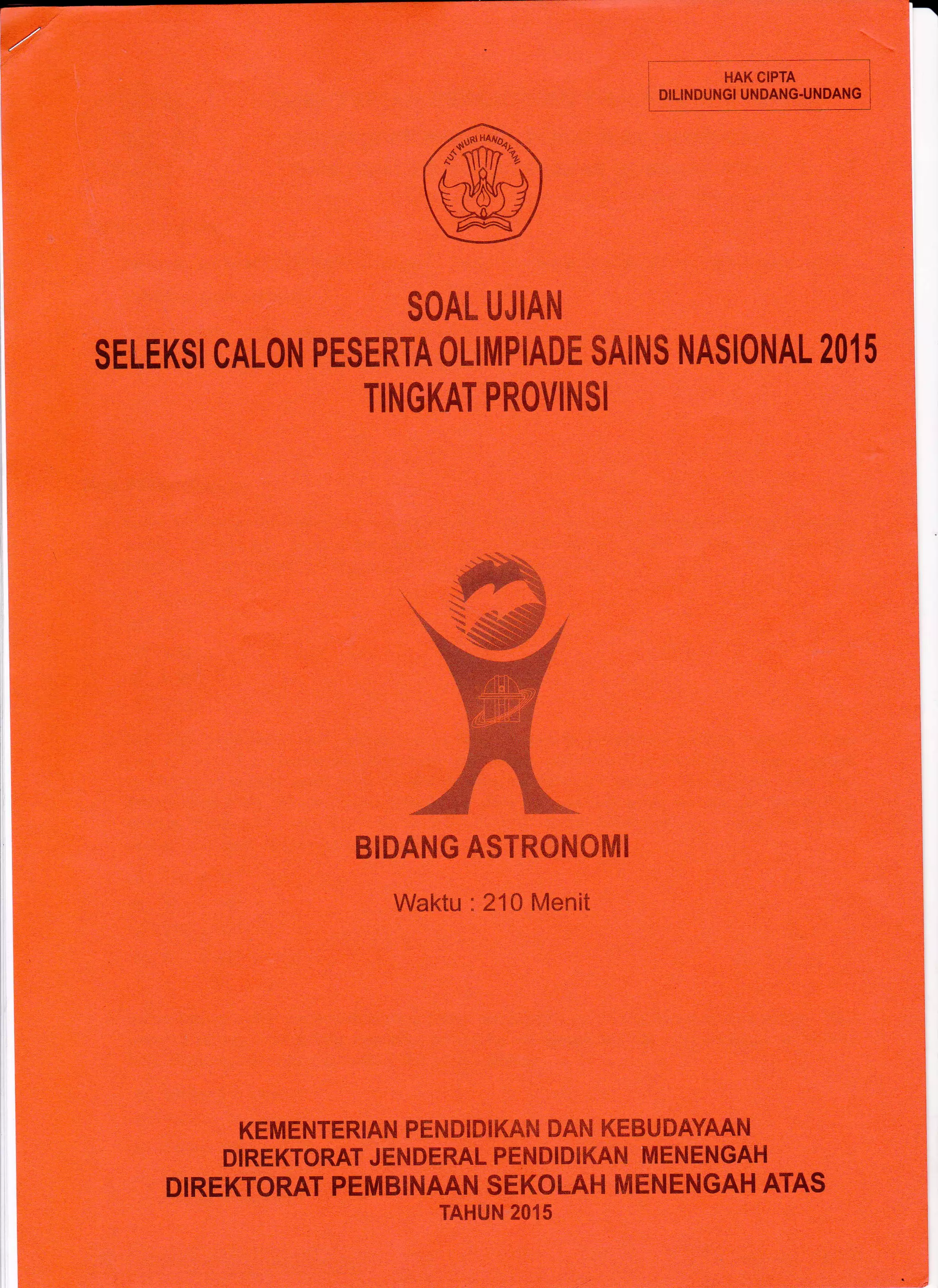 Soal osp astronomi 2015 | PDF