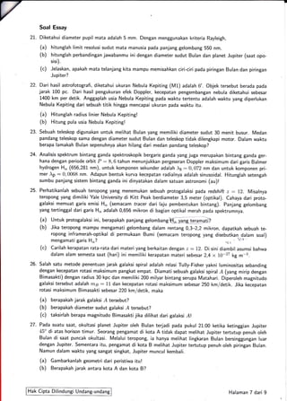 Soal osp astronomi 2015 | PDF