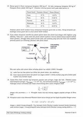 Soal osp astronomi_2017 | PDF