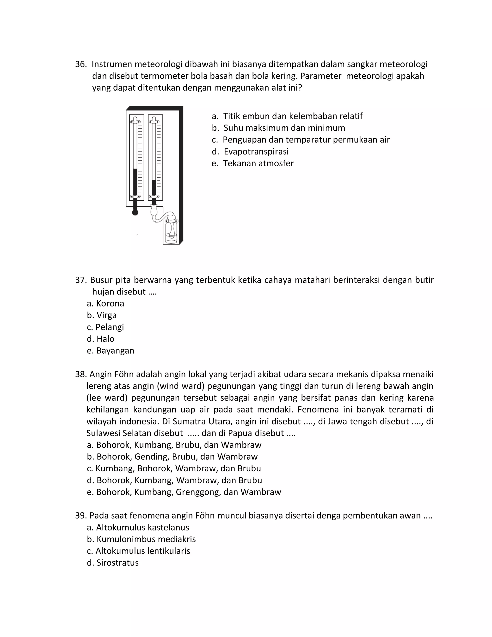 Soal OSP Kebumian 2012 | PDF