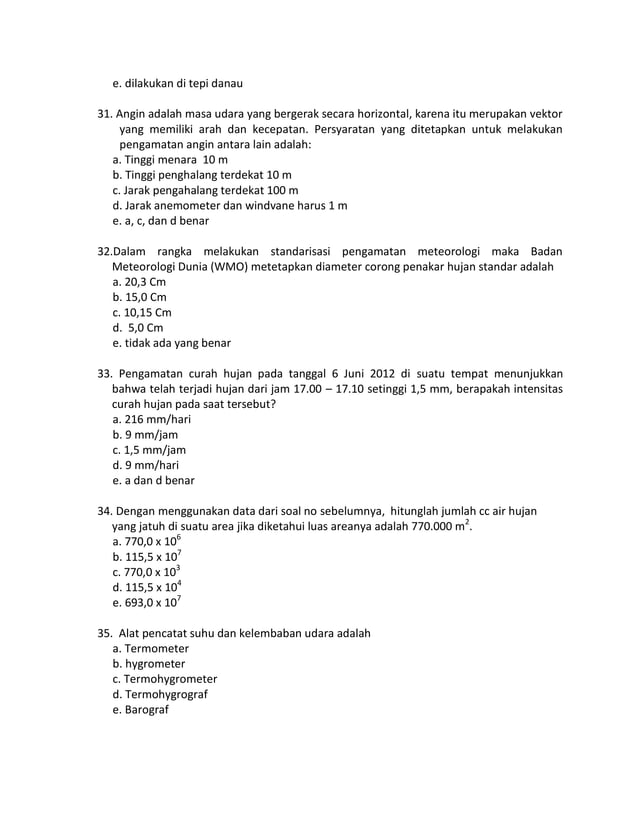 Soal OSP Kebumian 2012 | PDF