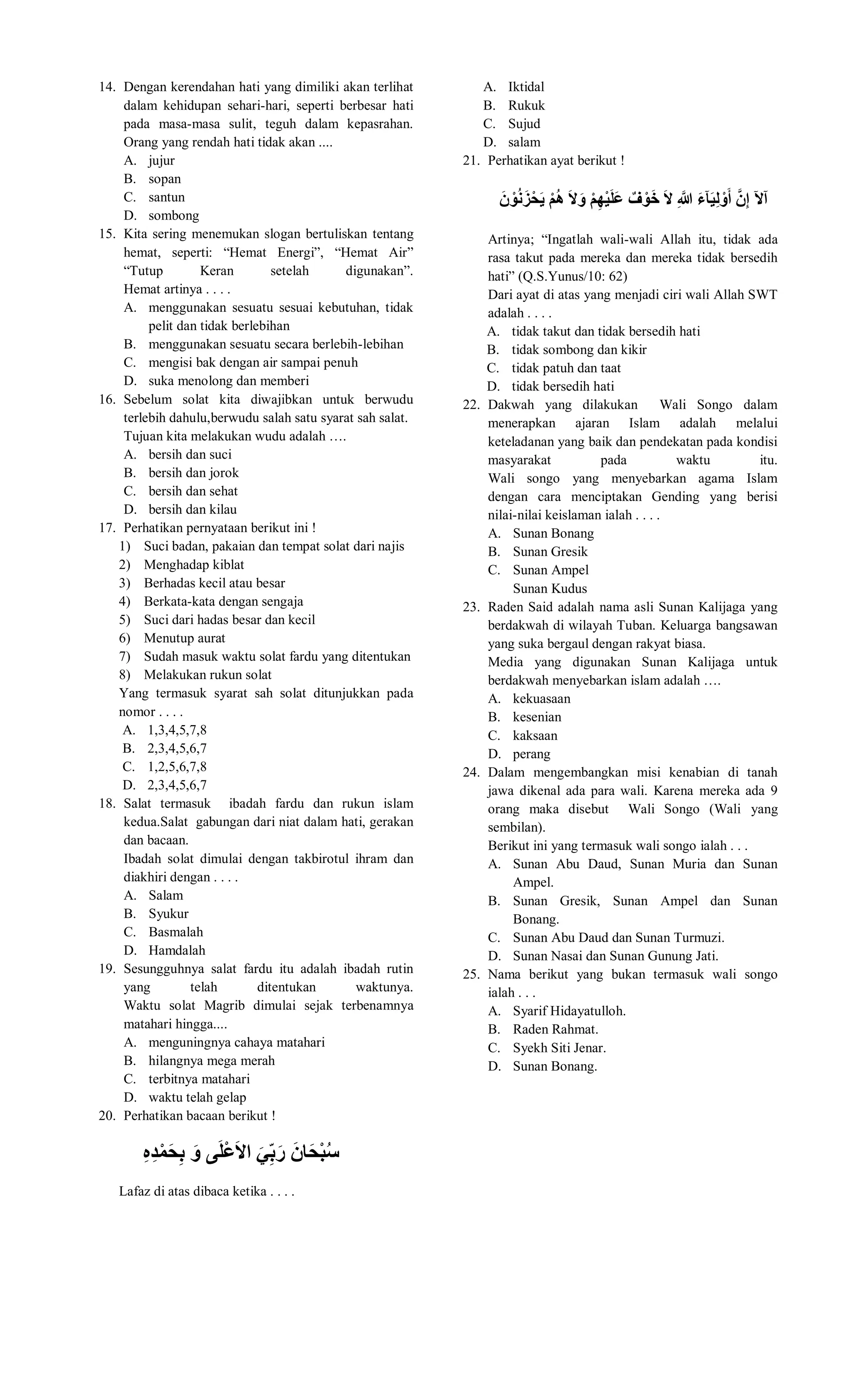 SOAL PAI KELAS 4.pdf