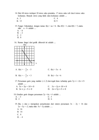 Soal paket B no 1 40 tanpa kunci | PDF