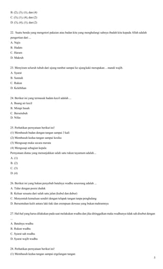 SOAL PAS FIQIH KELAS 7 - MTs tarbiyatul banat.docx