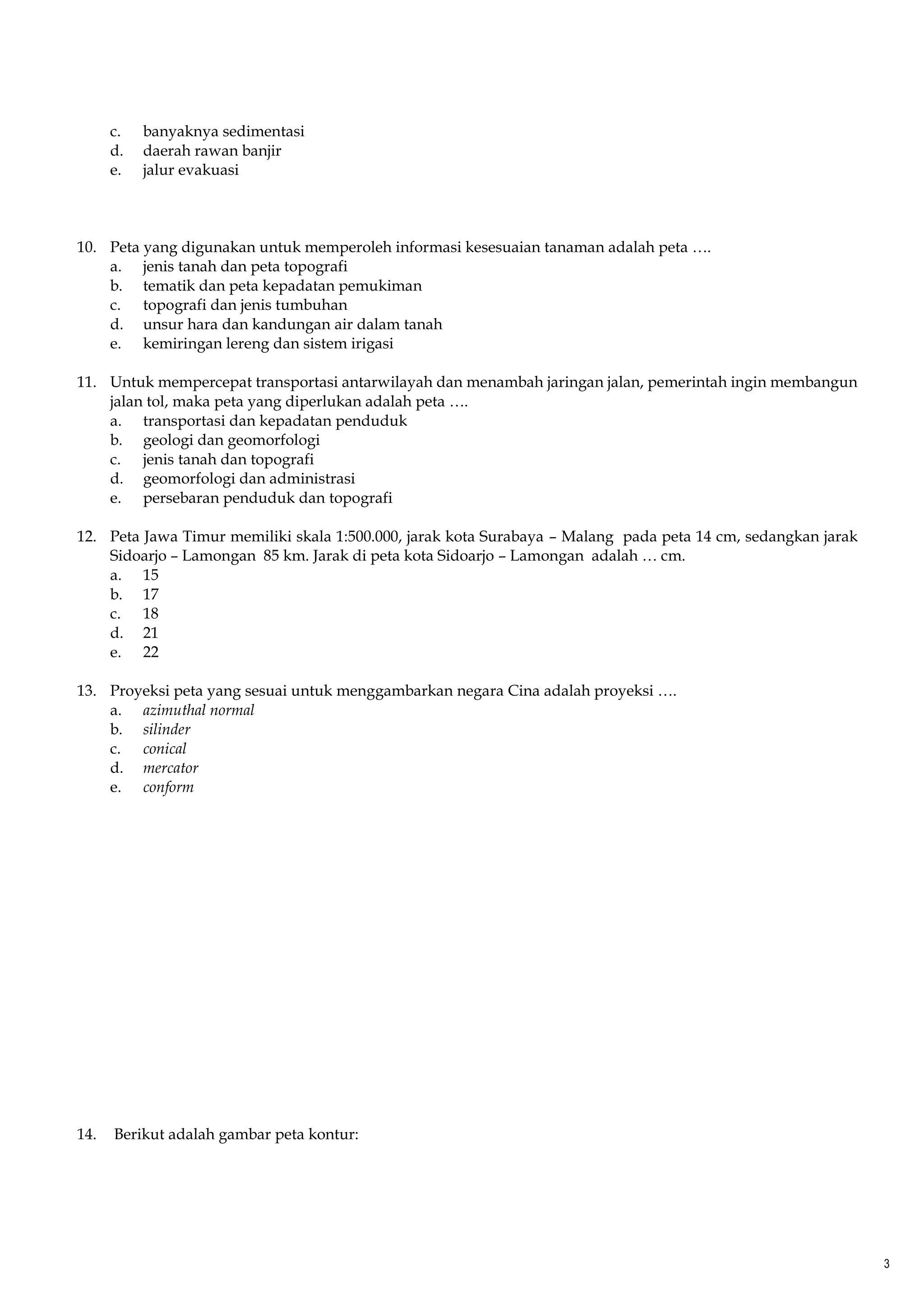 Soal soal ulangan PAS Geografi Kelas XII.docx