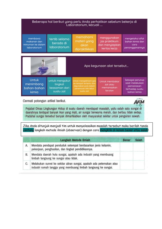 SOAL PAS KIMIA X GANJIL 2023-2024 KURIKULUM MERDEKA | PDF