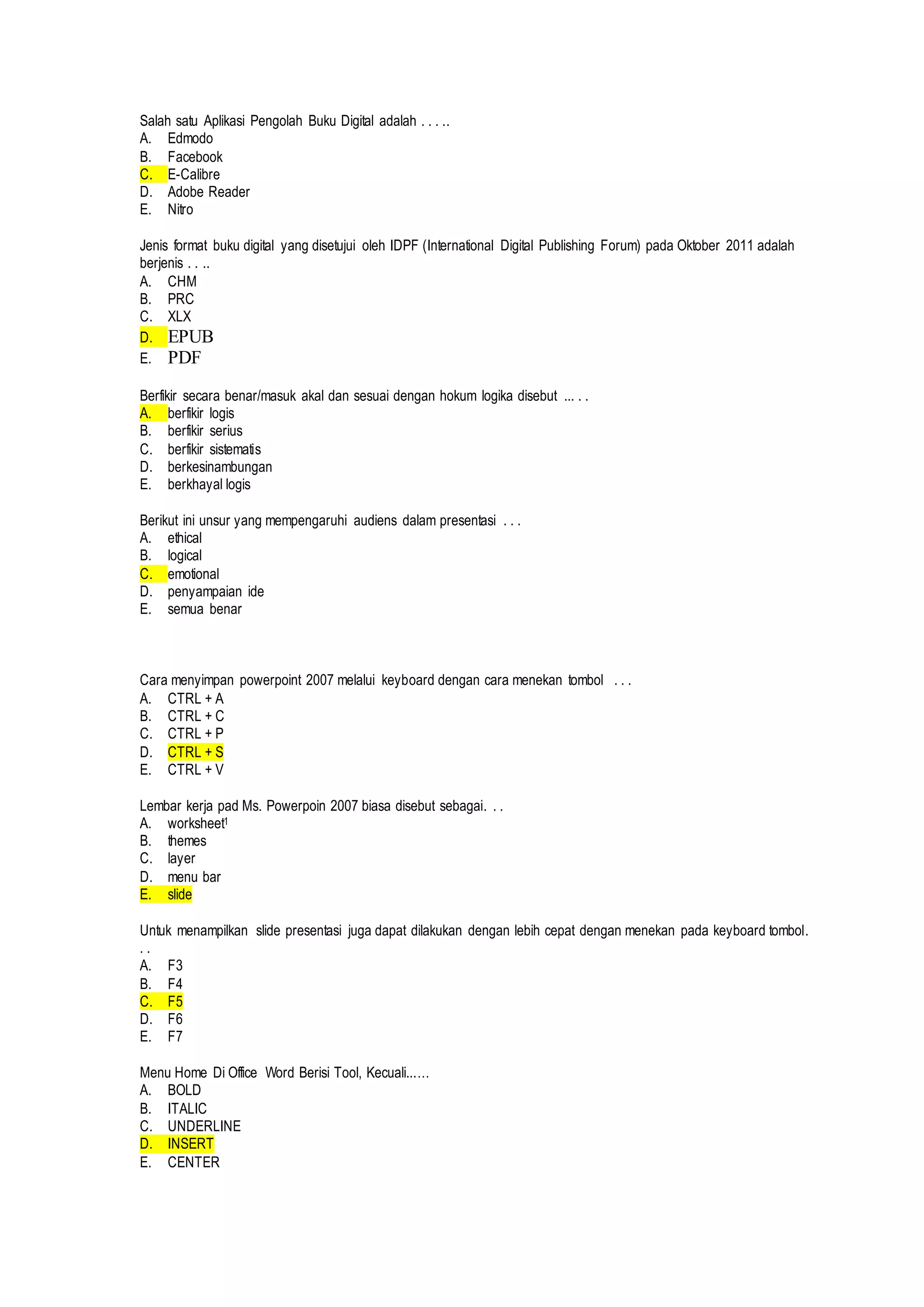 Soal pas siskomdig kelas x semester gasal 2019 | DOCX