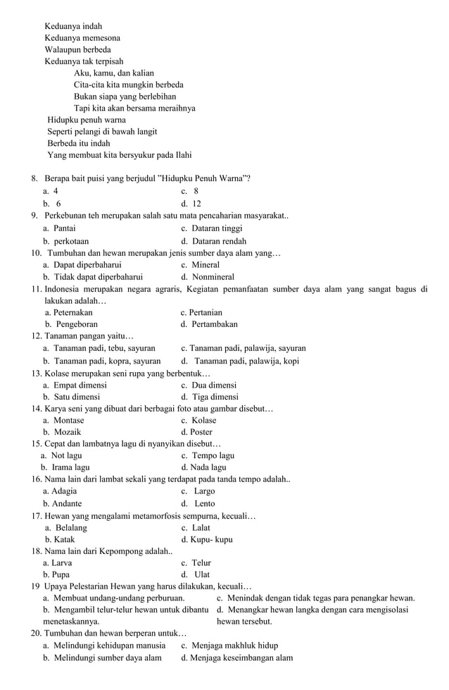 SOAL PAS TEMA 6 Kelas 4 (infodikdasmen.com).doc