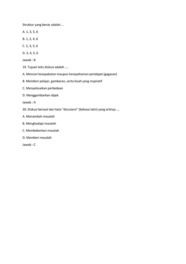 Contoh Bank SOAL Penilaian aKHIR Semester SMP.doc