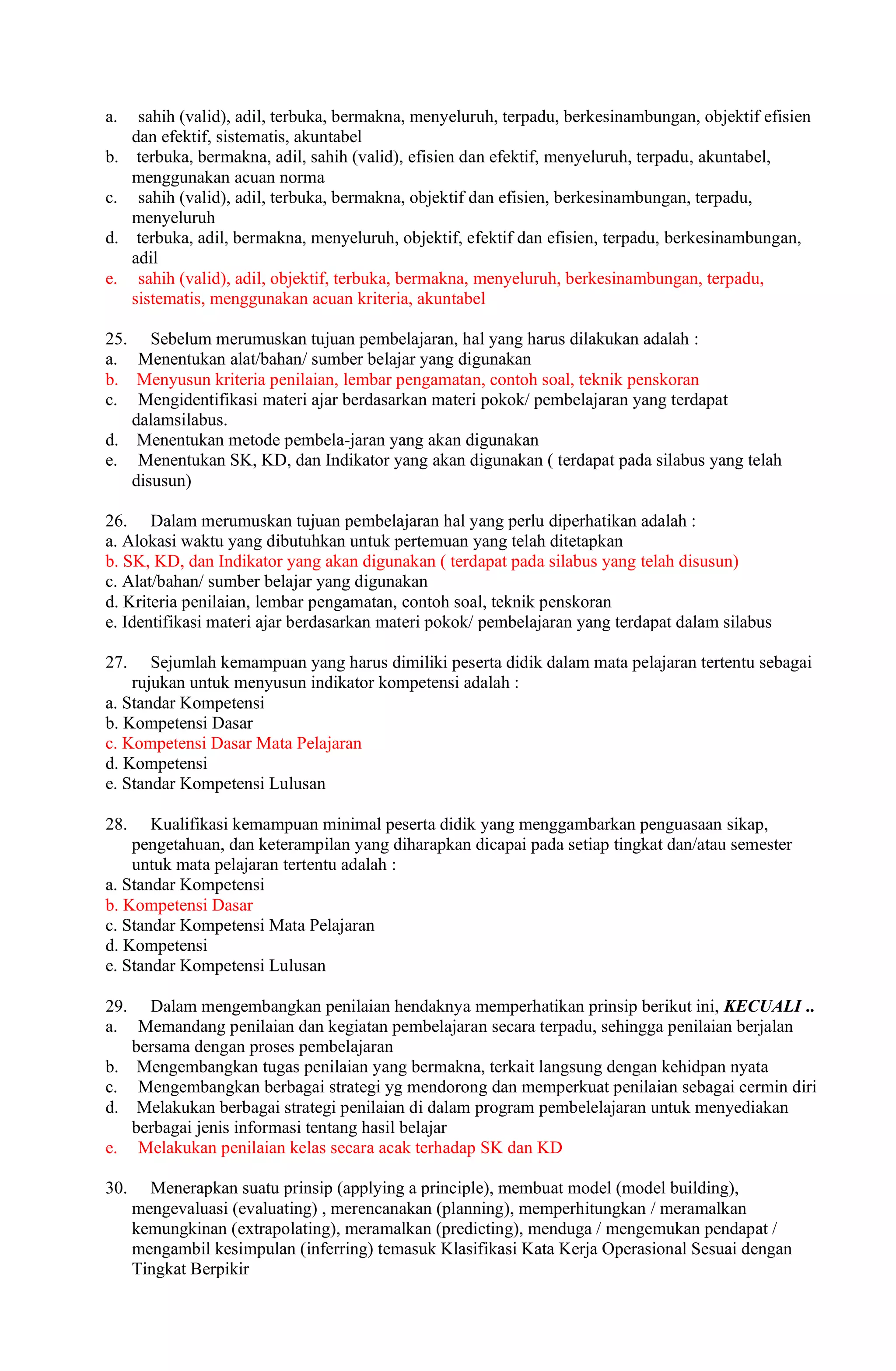 Soal pedagogik dan soal profesionalisme | PDF