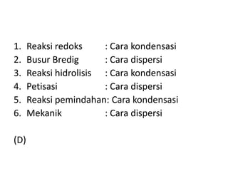 Soal & pembahasan kimia koloid | PPTX