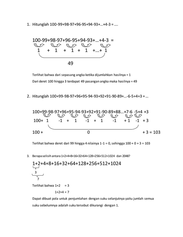 tugas soal olimpiade matematika smp latihan 1 | DOCX