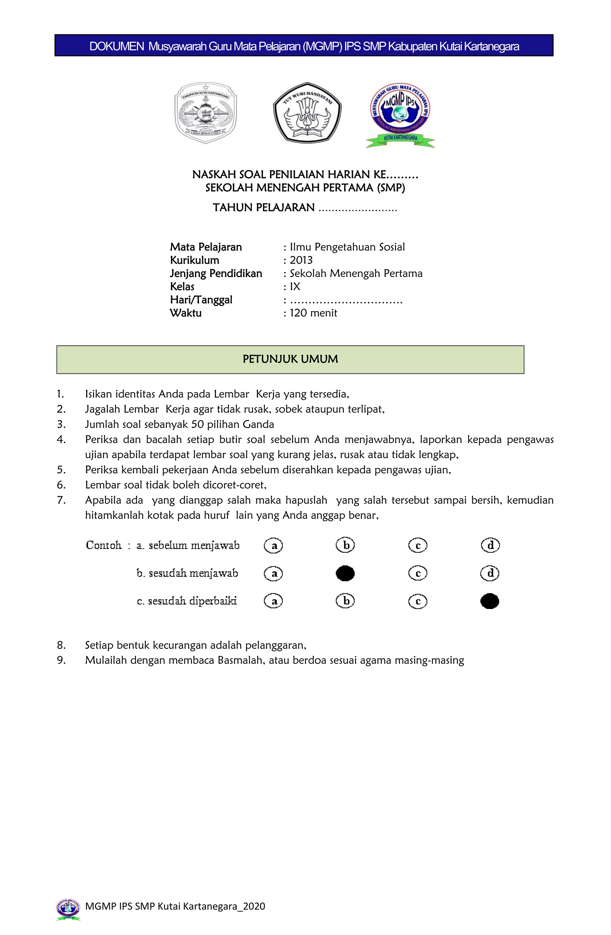 Soal ph ips ix | PDF