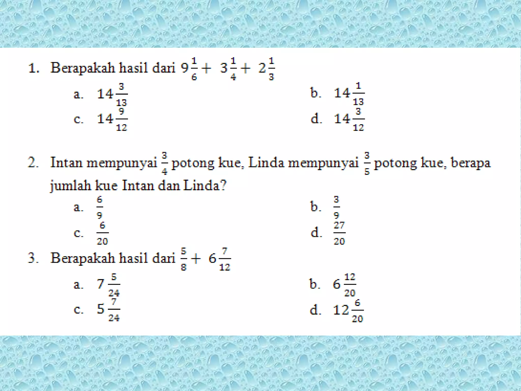 Soal post test | PPTX
