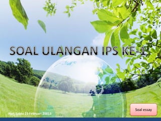 Soal powerpoint ips klsx | PPTX
