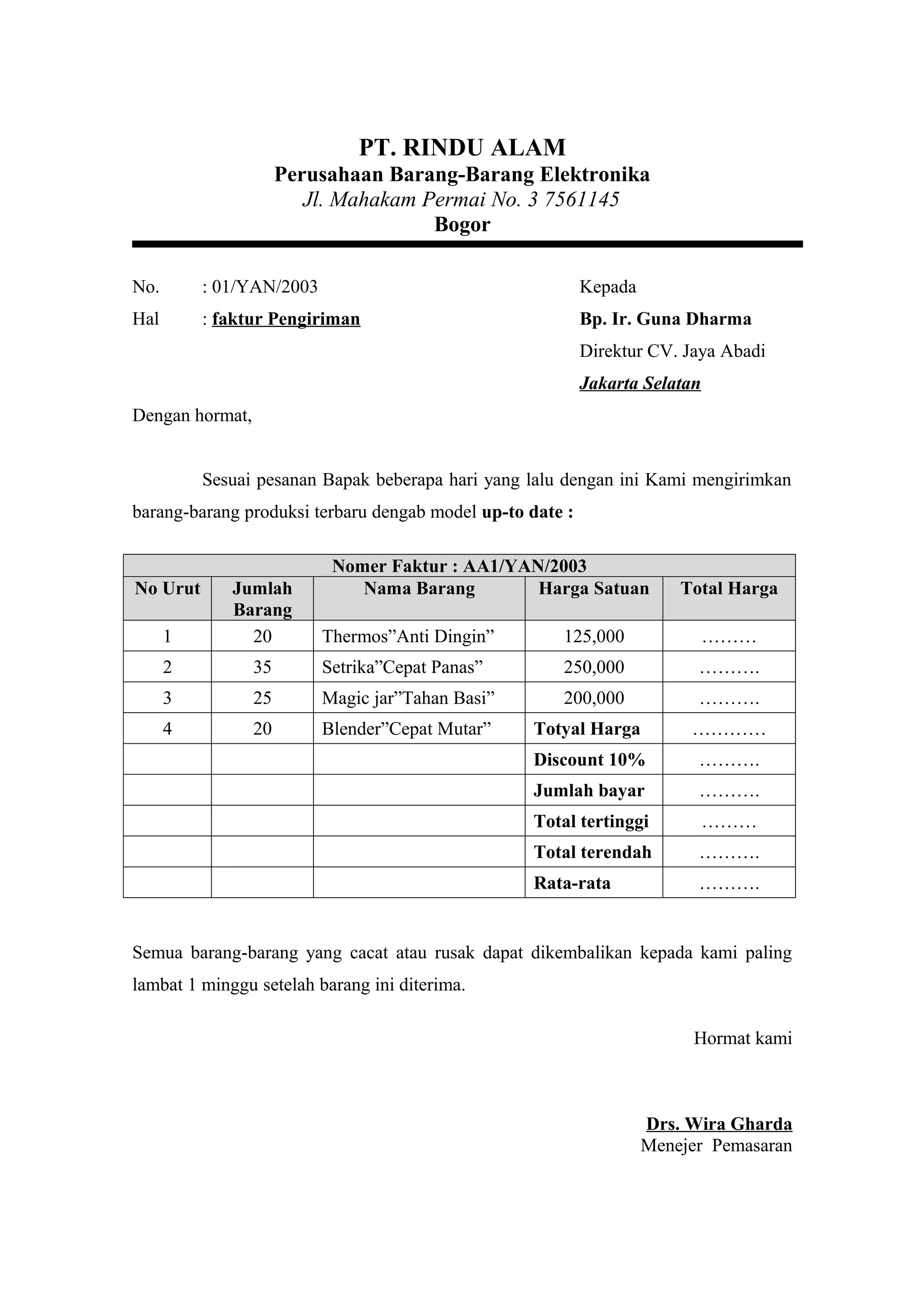 Soal praktek ms.word