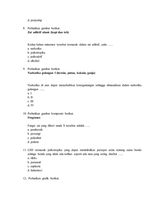 Soal pre test dan post test ipa | DOC