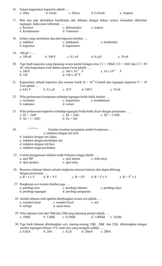 Soal produktif | DOCX