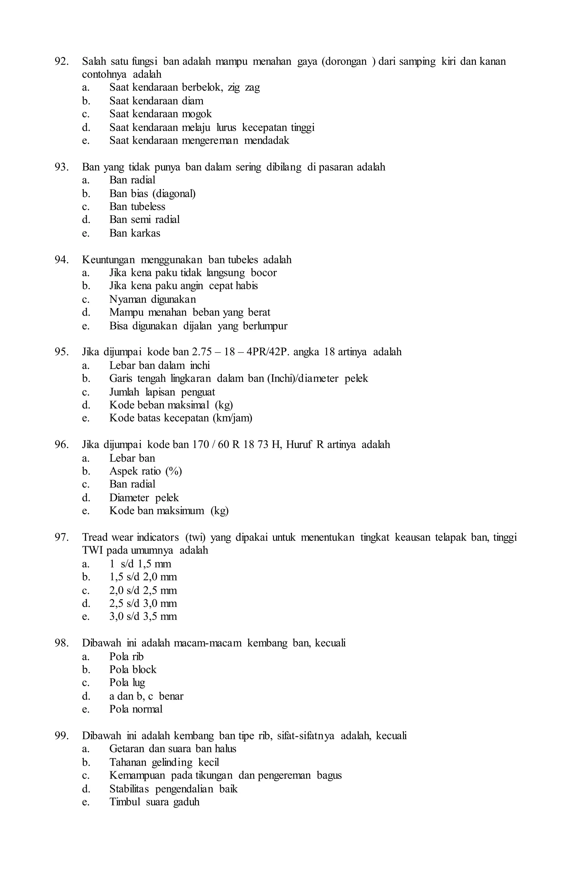 Soal produktif teknik otomotif 2017 | DOC