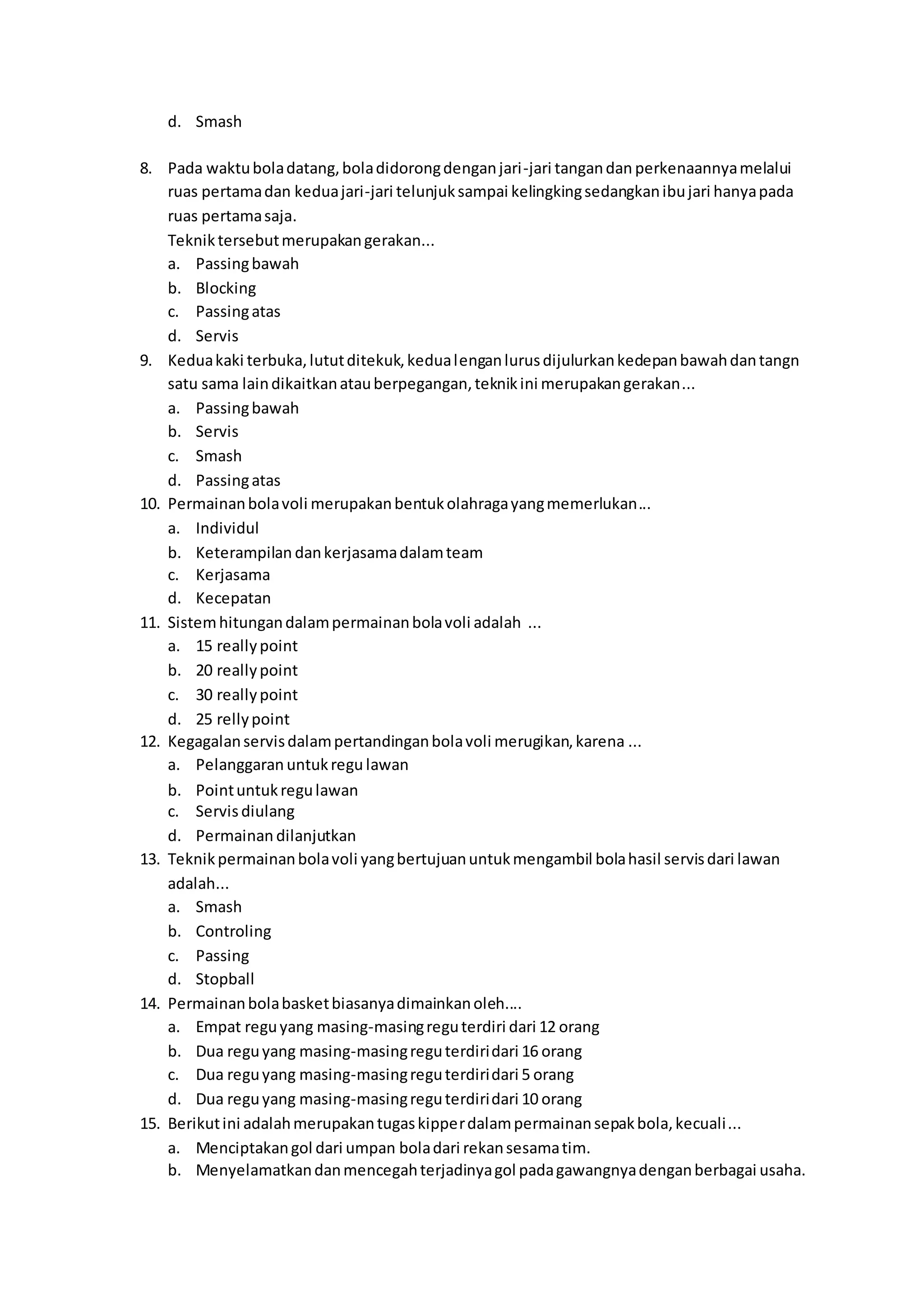 Soal pts kelas viii | PDF