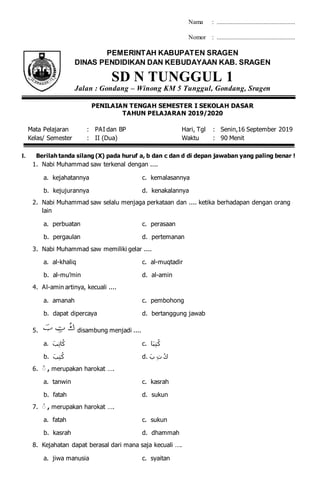 Soal PTS PAI Smster 1 kls 1-6 TP 2019-2020.docx
