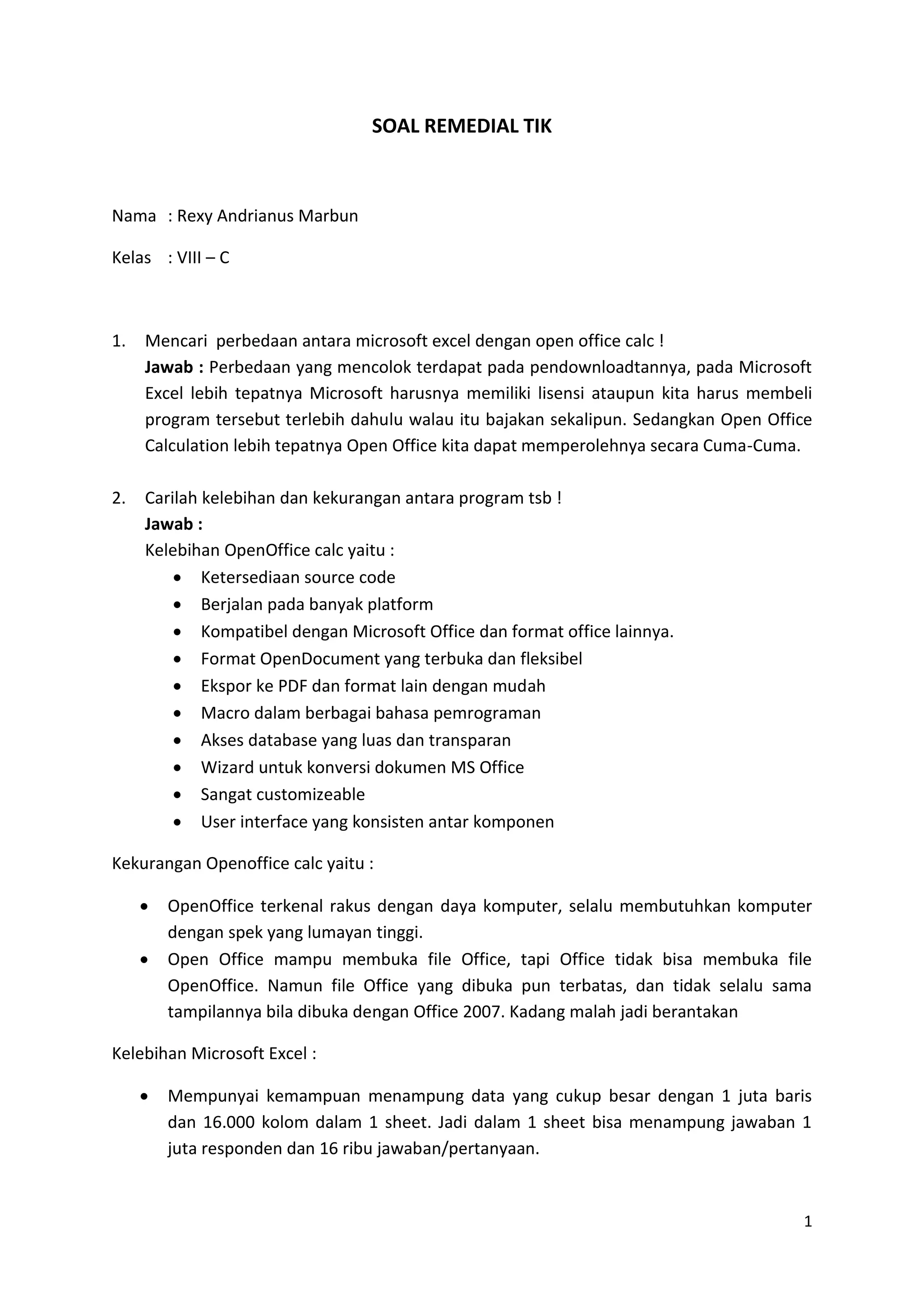 Soal remedial tik | DOCX