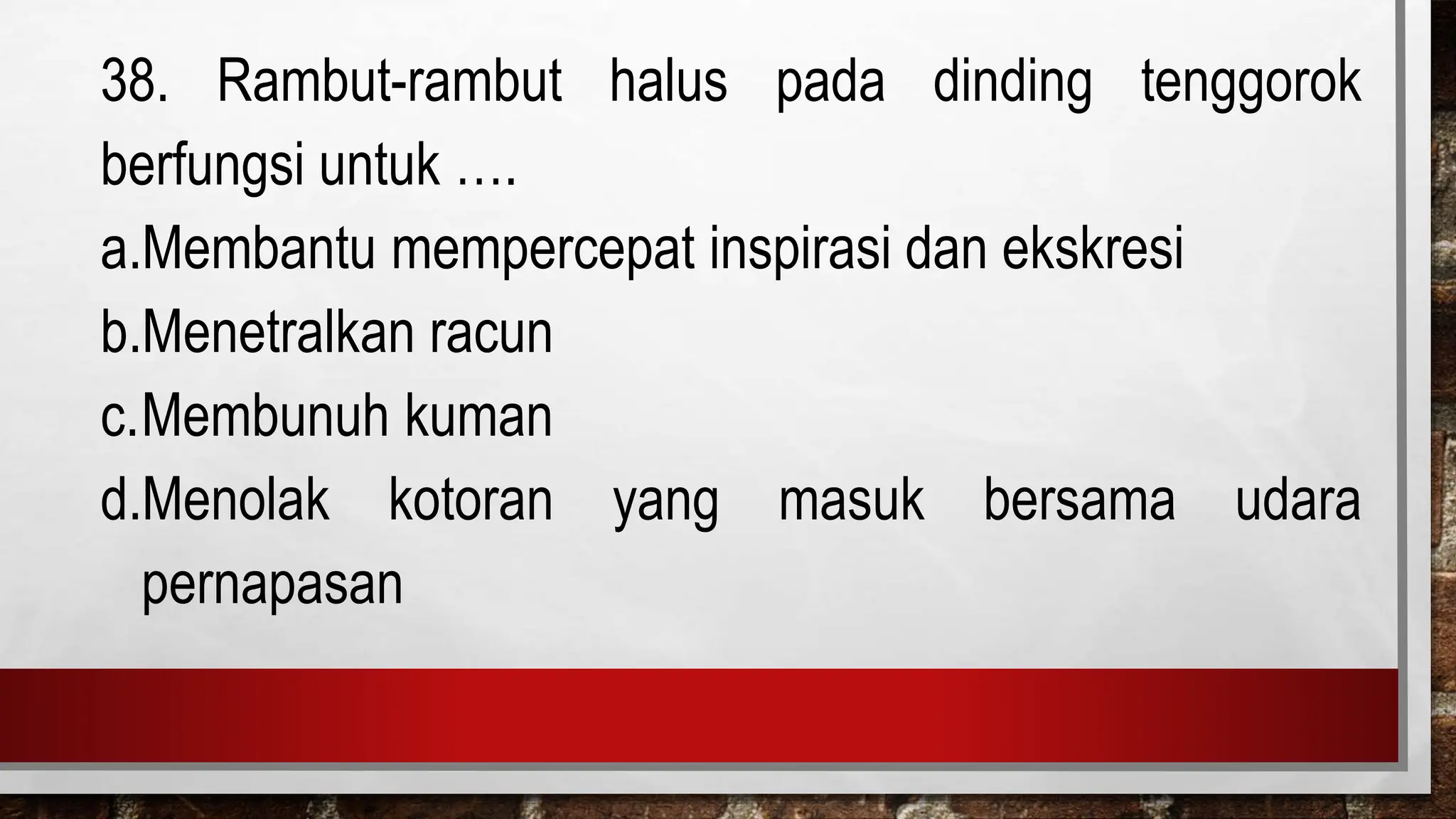 Kumpulan soal respirasi kelas 11 sma negeri.pptx