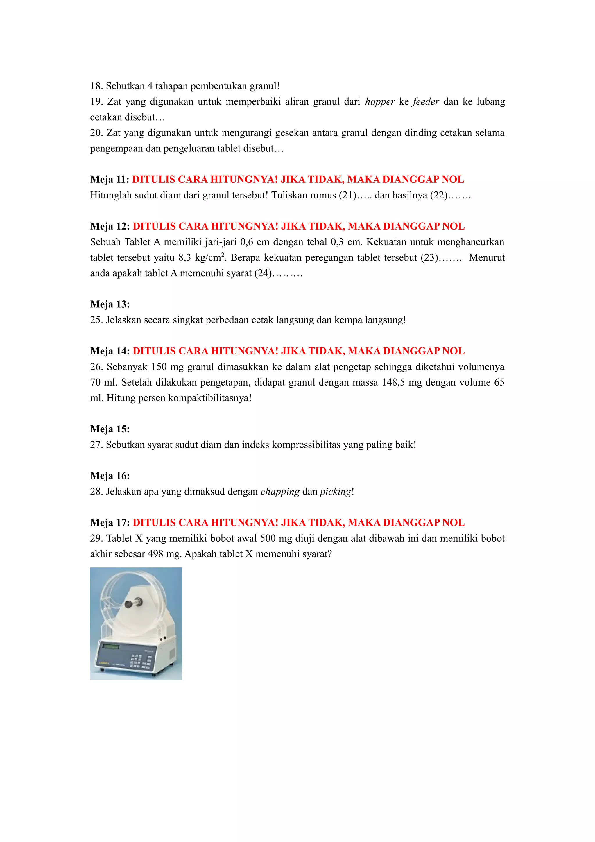 Soal responsi FTS padat | DOC