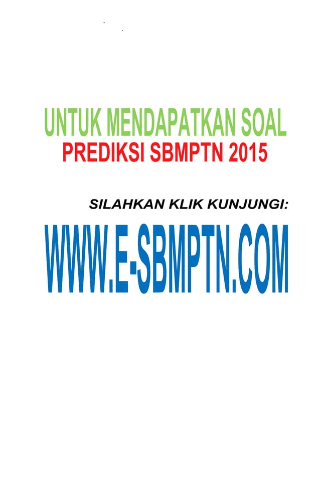 Soal sbmptn tkd saintek kode 503 | PDF | Free Download