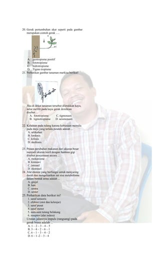 Soal seleksi osn bio 2 | PDF