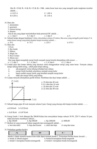 Soal semester ganjil KLS 9 2013 MTSN DENANYAR | DOC