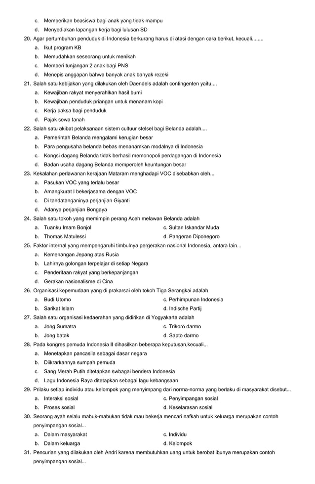 Soal semester gasal 10 | PDF