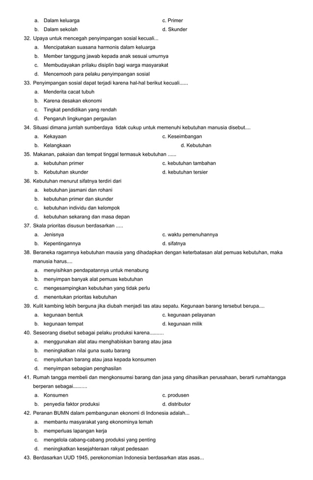 Soal semester gasal 10 | DOC
