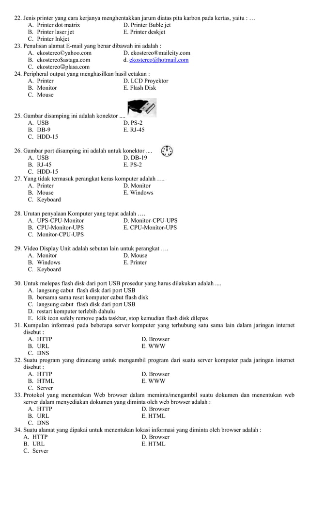 Soal semester genap tp | PDF