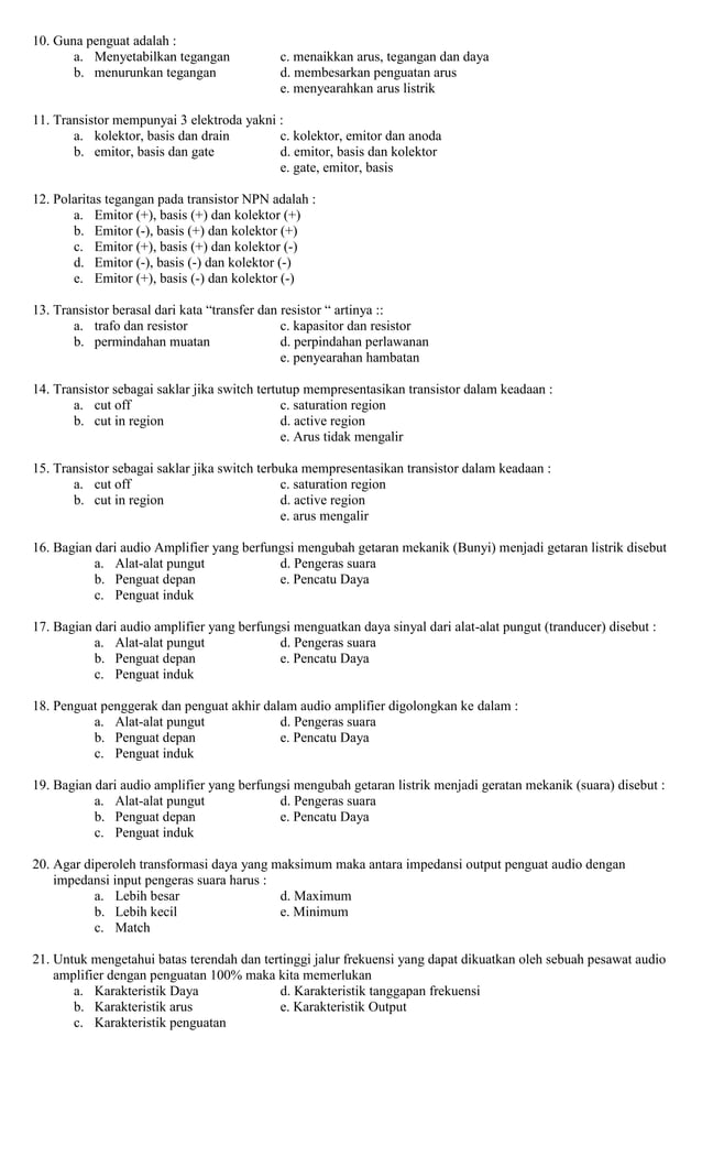 Soal semester genap tp | PDF