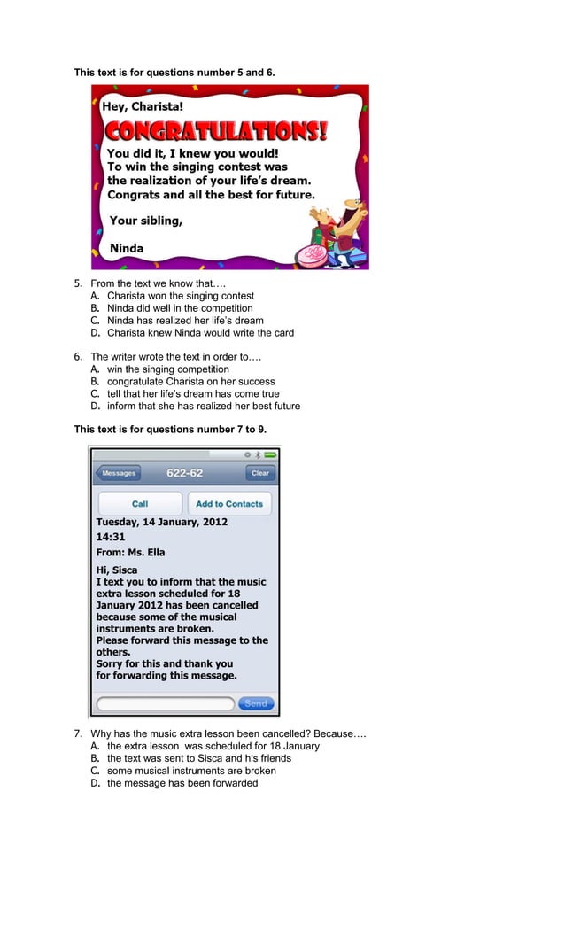 Soal simulasi un paket 2 | PDF