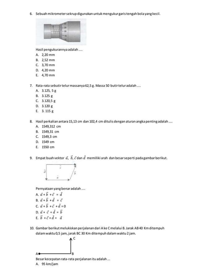 Soal smt ganjil sma kbj kls x 2018 2019 | PDF