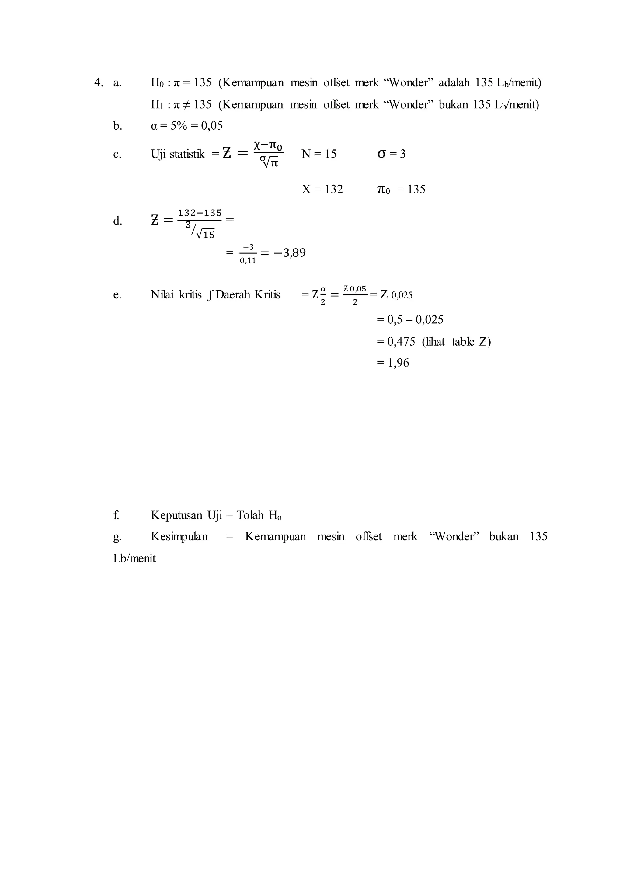 Soal statistik | DOCX